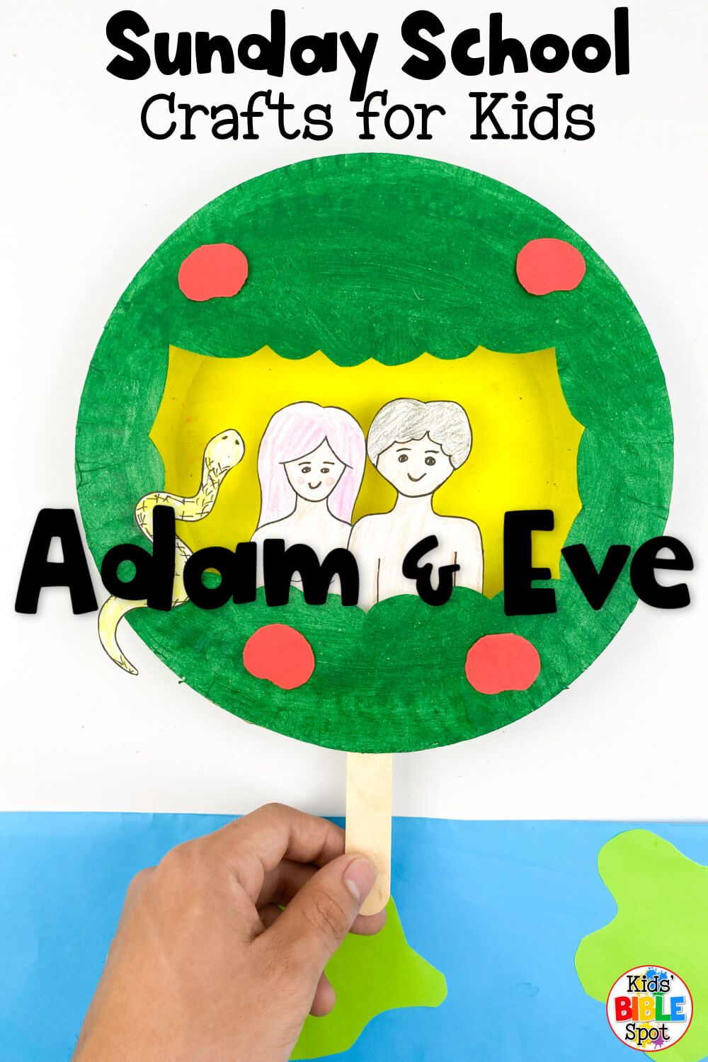 Adam and Eve Paper Plate Craft – kidsbiblespot.com